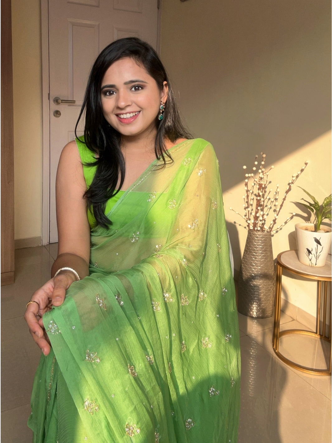 Latest farewell saree for school and college girls – Anorah